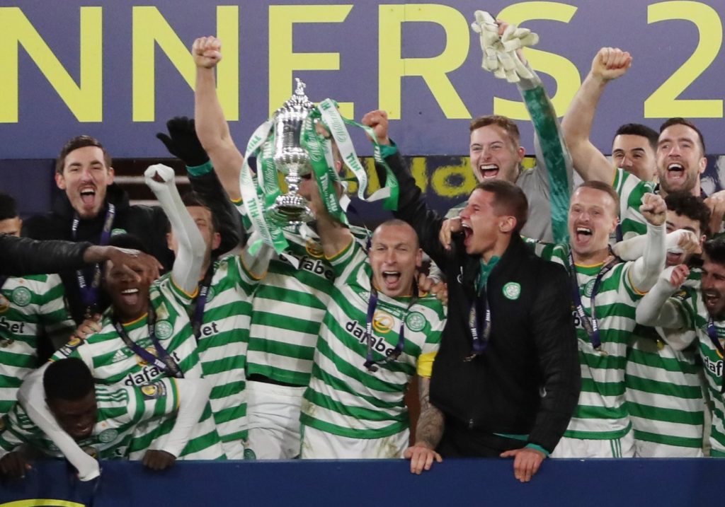 Celtic celebrate historic achievement with city statement