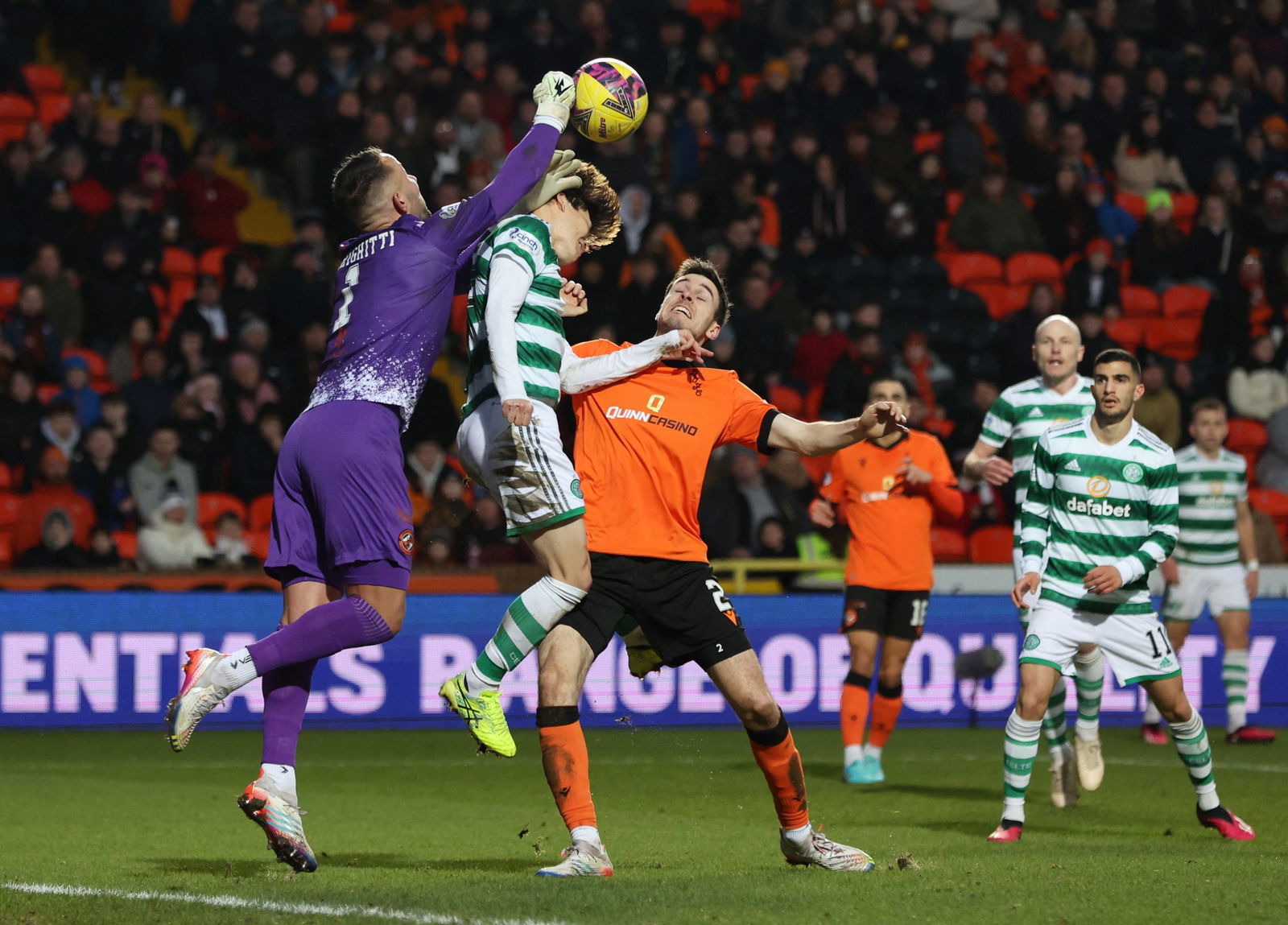 Fan-cam: Watch as Kyogo leads Celtic's post match celebrations