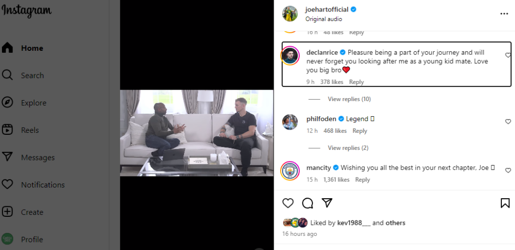 Declan Rice and Phil Foden salute retiring Celtic legend | videocelts.com