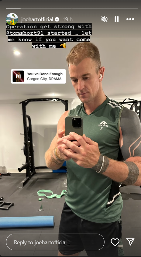 Joe Hart’s curious gym return