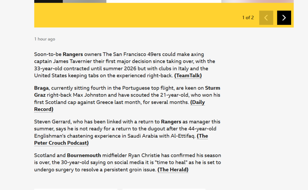 Italian clubs keeping tabs- BBC Scotland launch the Sell Tavernier campaign