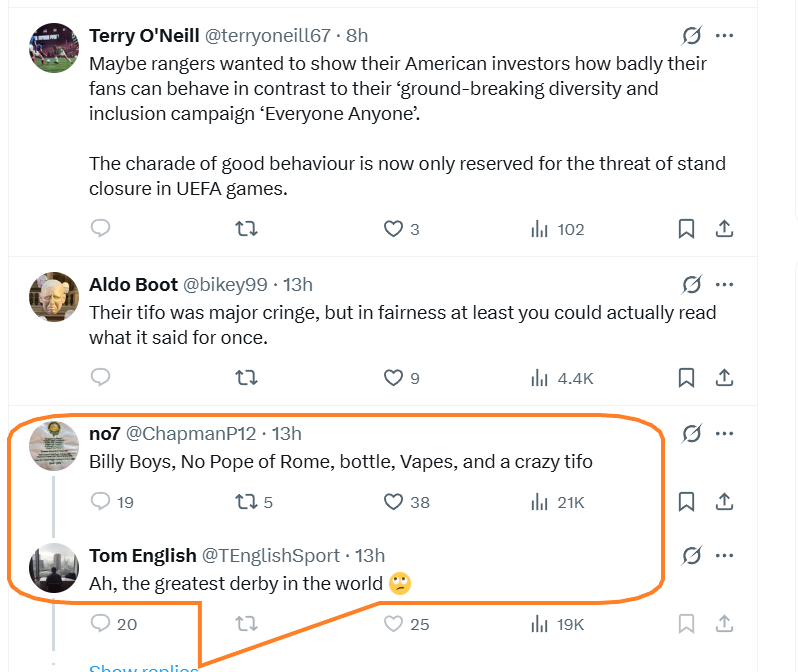 ‘You’ve had years to call it out Tom’ ‘bbc cheerleaders’ ‘Grow a spine ya jellyfish’ Crass Tom ...