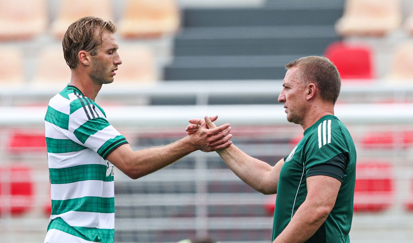 Two goal Nygren sends Celtic top of the SPFL table